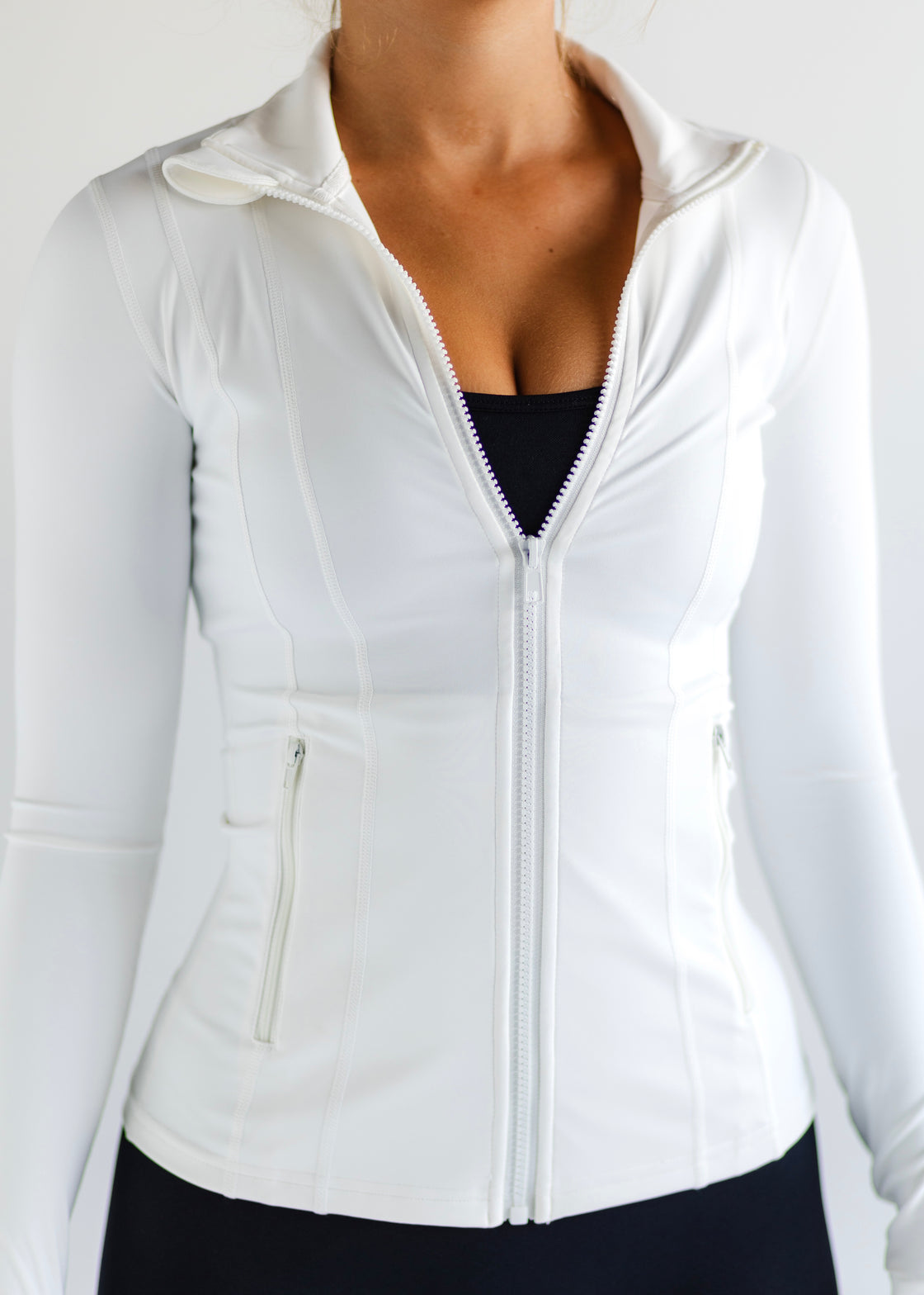 White Structured 'Mom' Jacket – Kikiva Collection